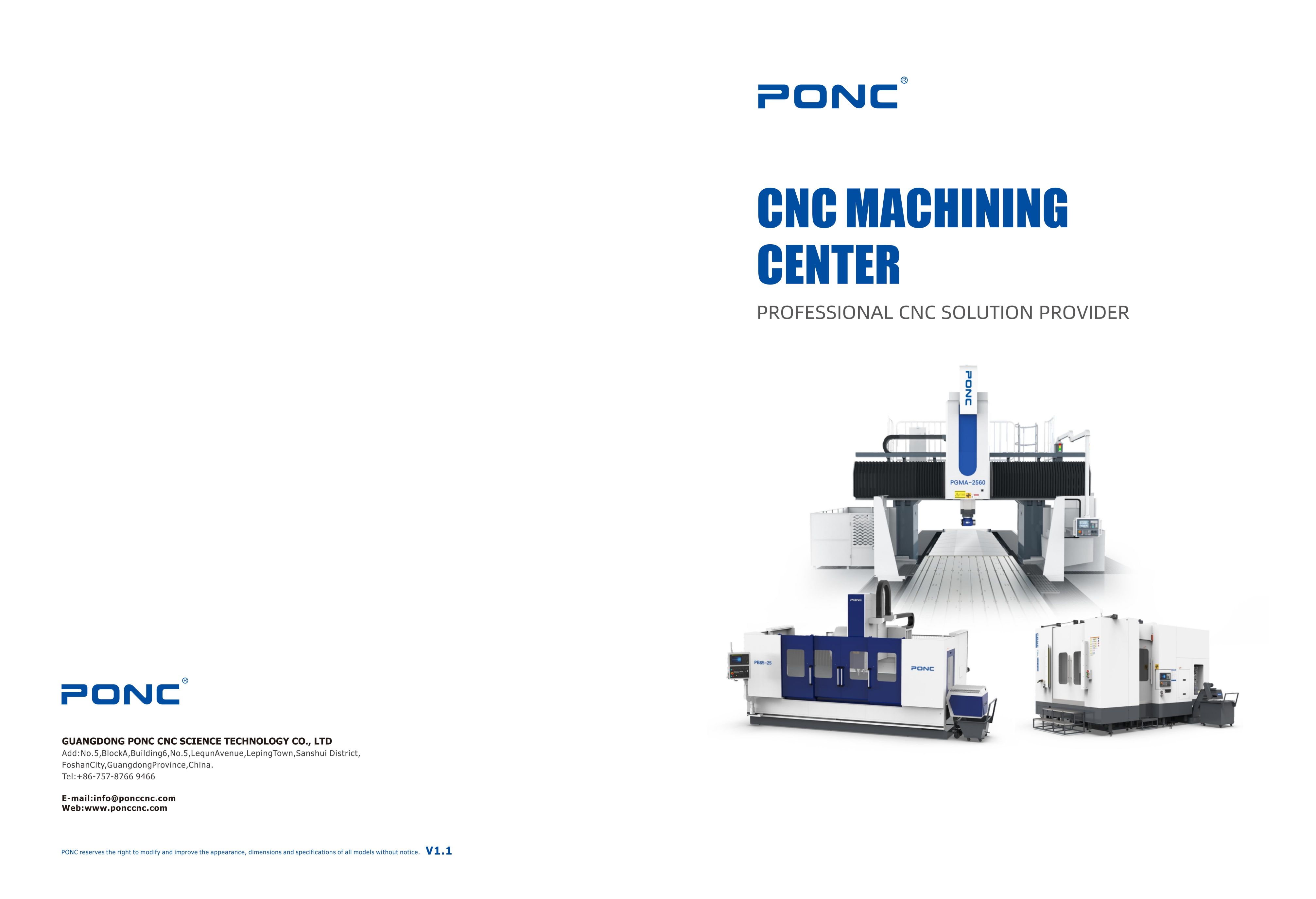 Product Catalogue_Download_Resource_Guangdong PONC CNC Technology Co., Ltd